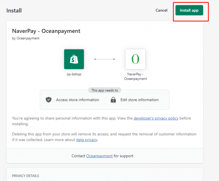NaverPay – Oceanpayment – Operation Manual